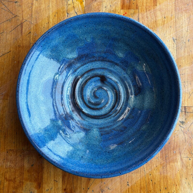 Blue Fruit Bowl - Etsy