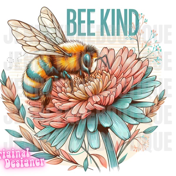 Bee Kind Png - Etsy