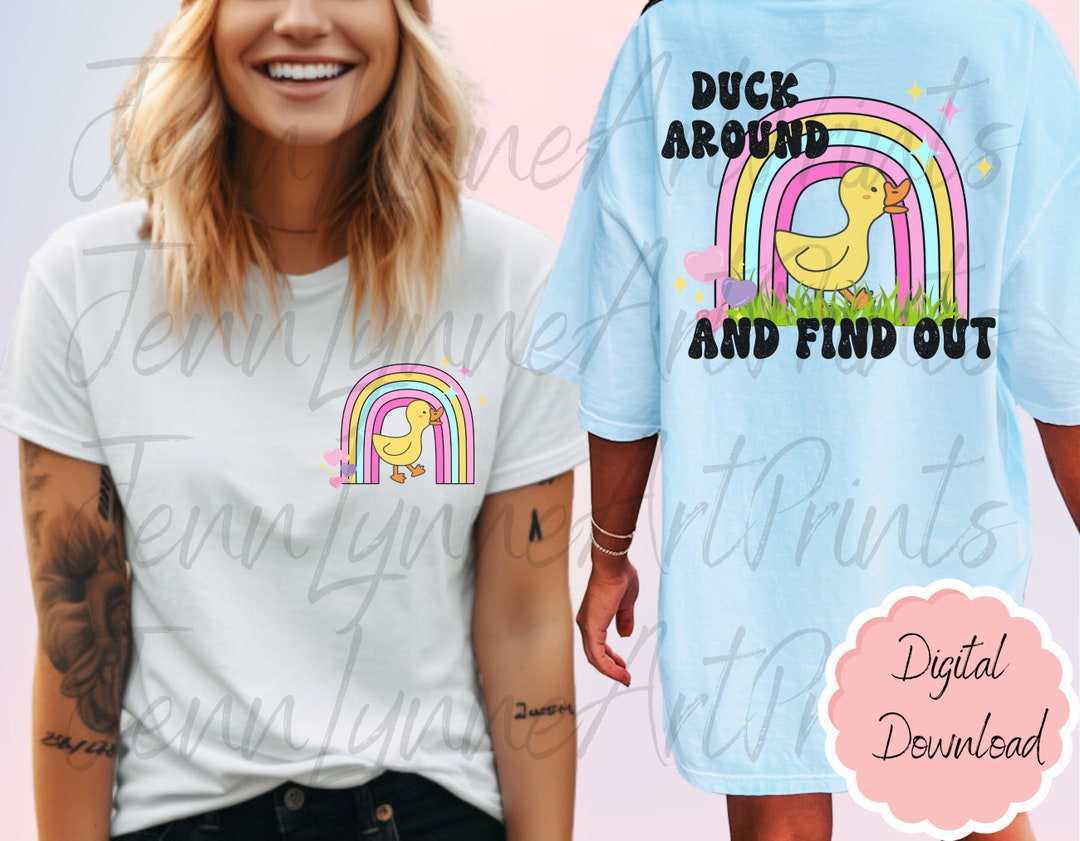 Duck Around and Find Out Png. Duckling Png Cute Pastel Sublimation ...