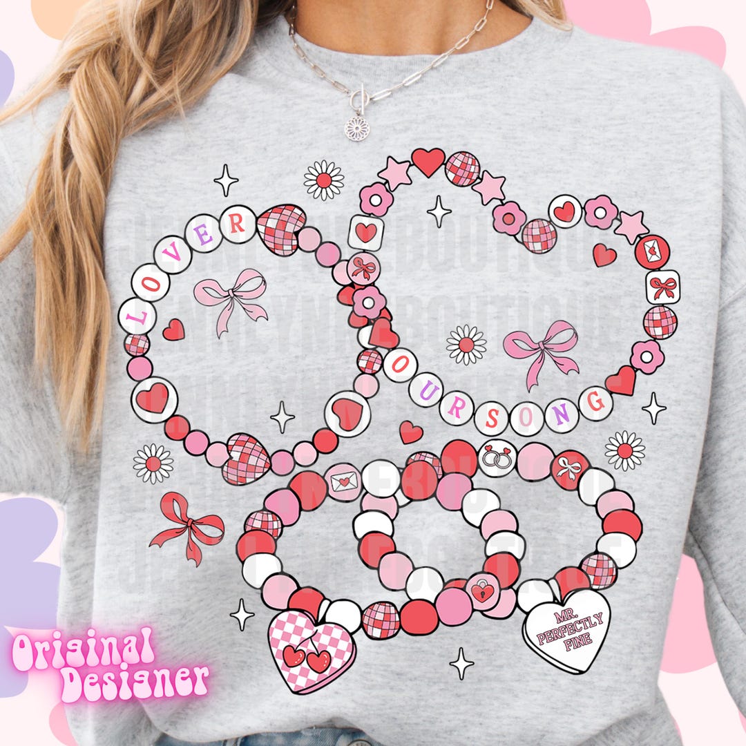 Swiftie Friendship Bracelets PNG, Valentine Swifty Sublimation, Love ...