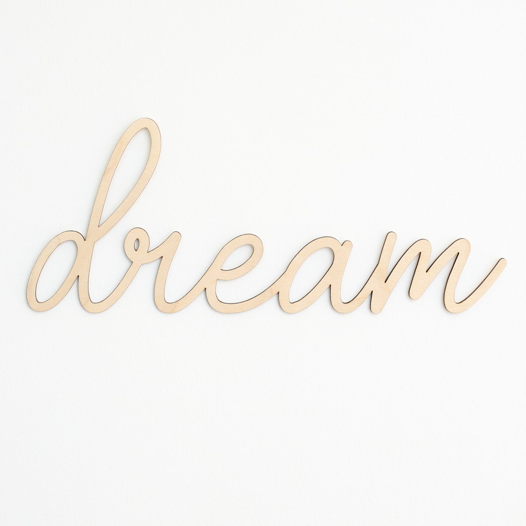 Wooden 'dream' Sign | Wall Art | Home Decor - Etsy