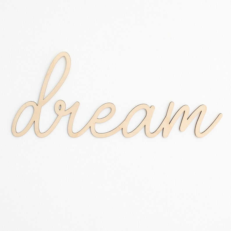 Wooden 'dream' Sign | Wall Art | Home Decor - Etsy