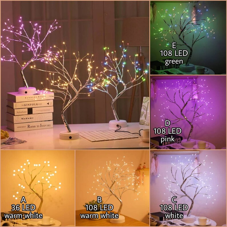 Fairy Light Tree of Life, Adjustable Fairylights Wish Tree, Atmospheric ...