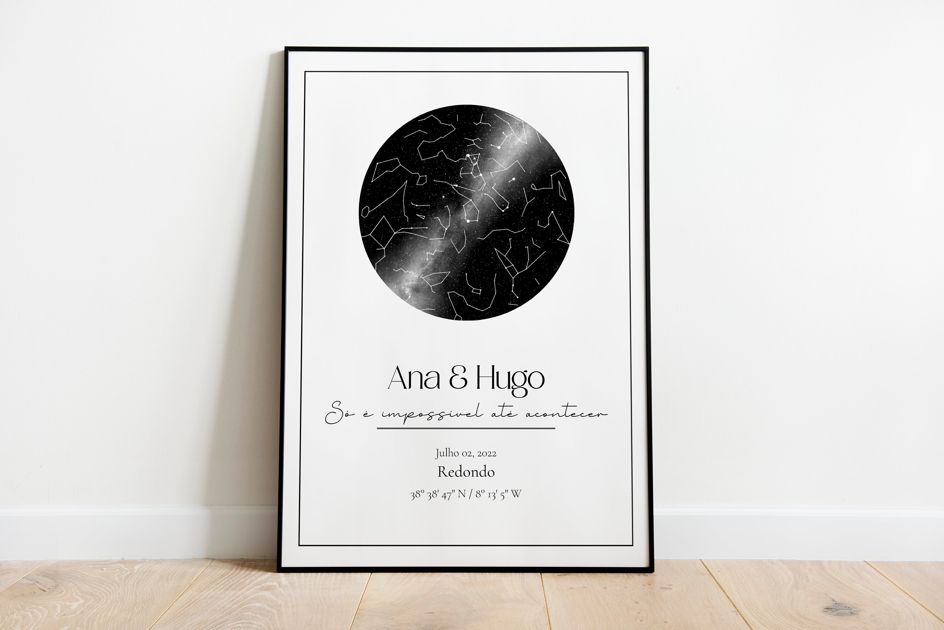Mapa Astral,star Map Print, Star Map, Constellation Map, Art Print ...