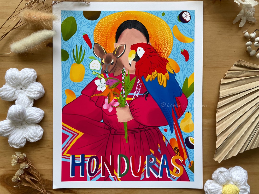 Honduras Art Print 8x10 - Etsy