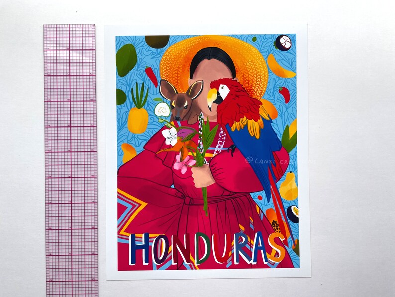 Honduras Art Print 8x10 - Etsy