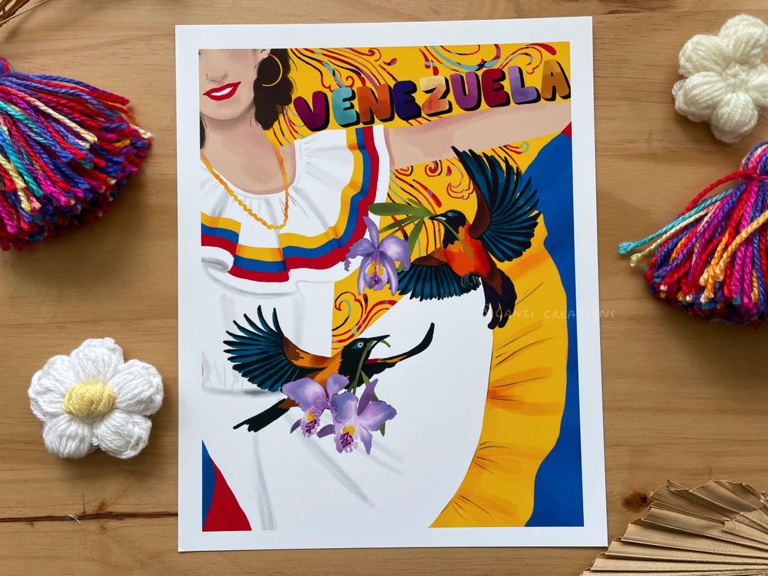 Venezuela Art Print 8x10 - Etsy