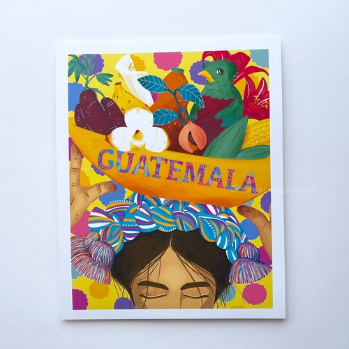 Antigua Print Guatemala Wall Art Antigua Painting Guatemala - Etsy