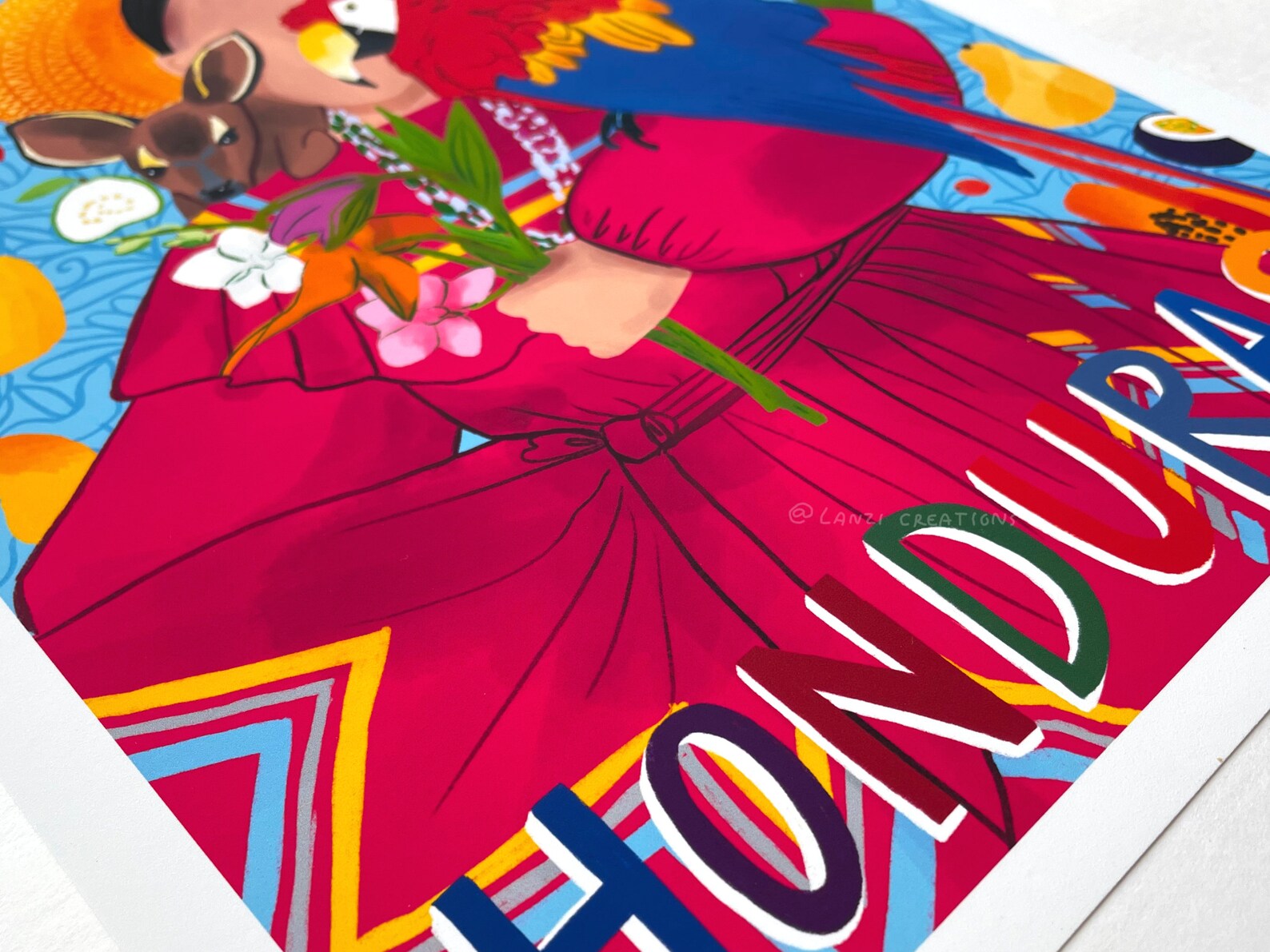 Honduras Art Print 8x10 - Etsy