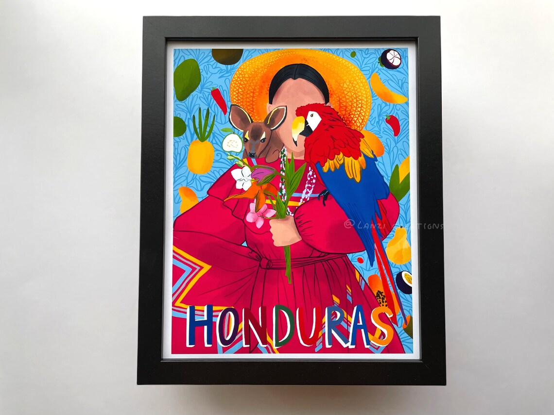Honduras Art Print 8x10 - Etsy