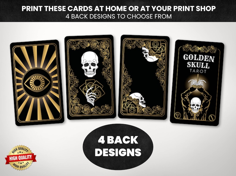 Printable Tarot, Digital Print, Tarot Card Deck, Digital Oracle Cards ...