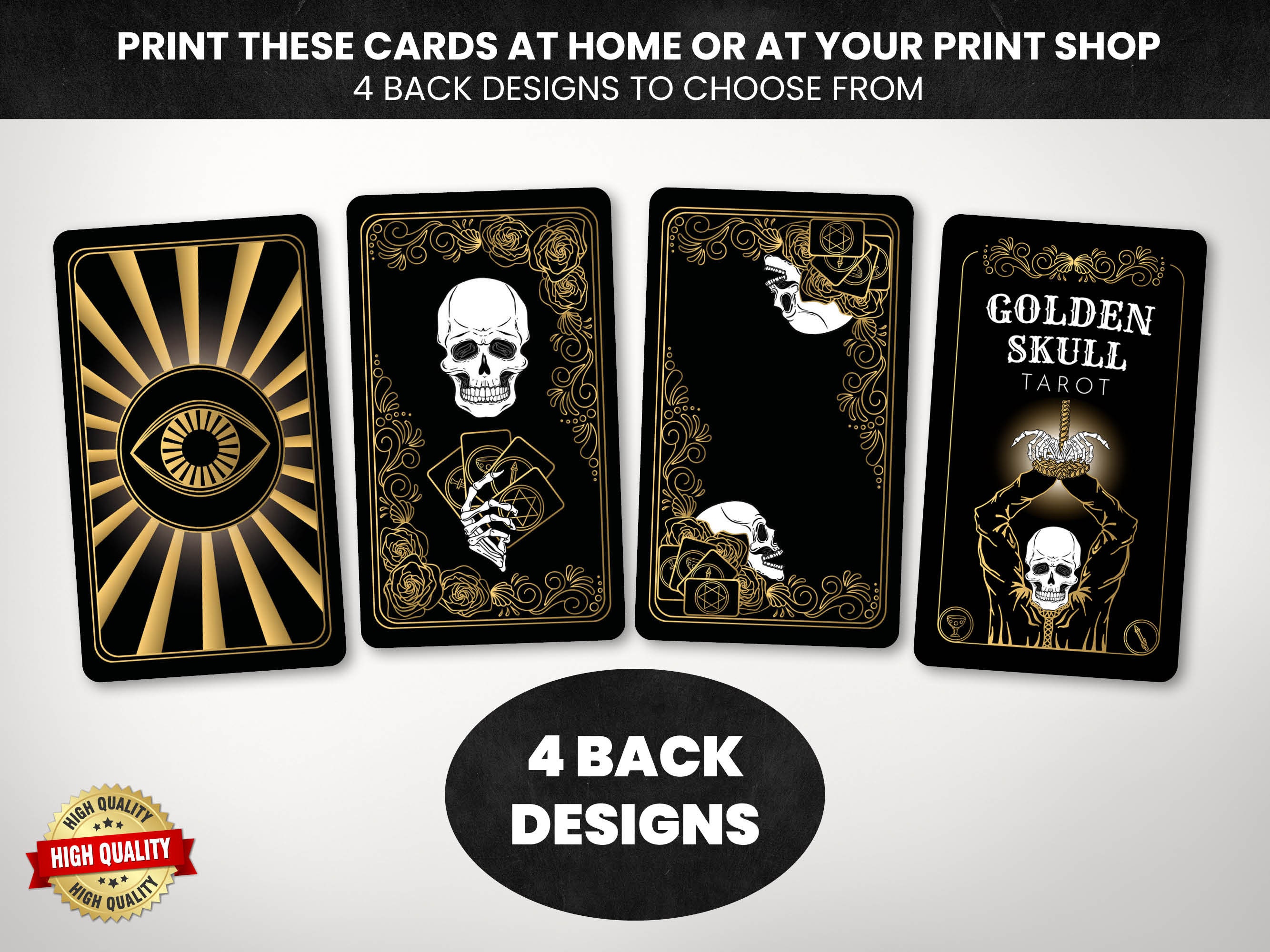 Printable Tarot, Digital Print, Tarot Card Deck, Digital Oracle Cards ...
