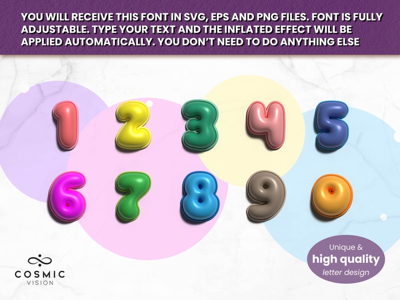 SVG Font Bundle - Playful Bubble Letters Clipart, Digital Alphabet in ...