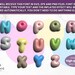 SVG Font Bundle - Playful Bubble Letters Clipart, Digital Alphabet in ...