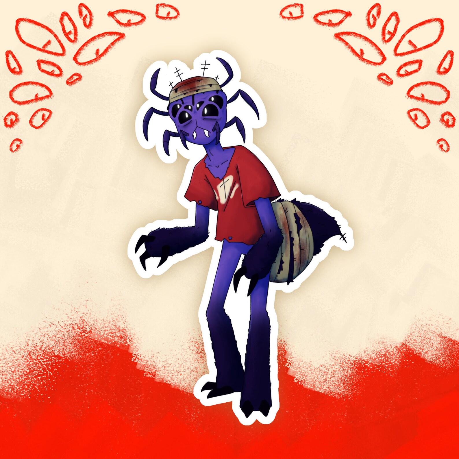 Shamura Follower Form 3x4.5 Inch Cult of the Lamb COTL Indie Video Game ...