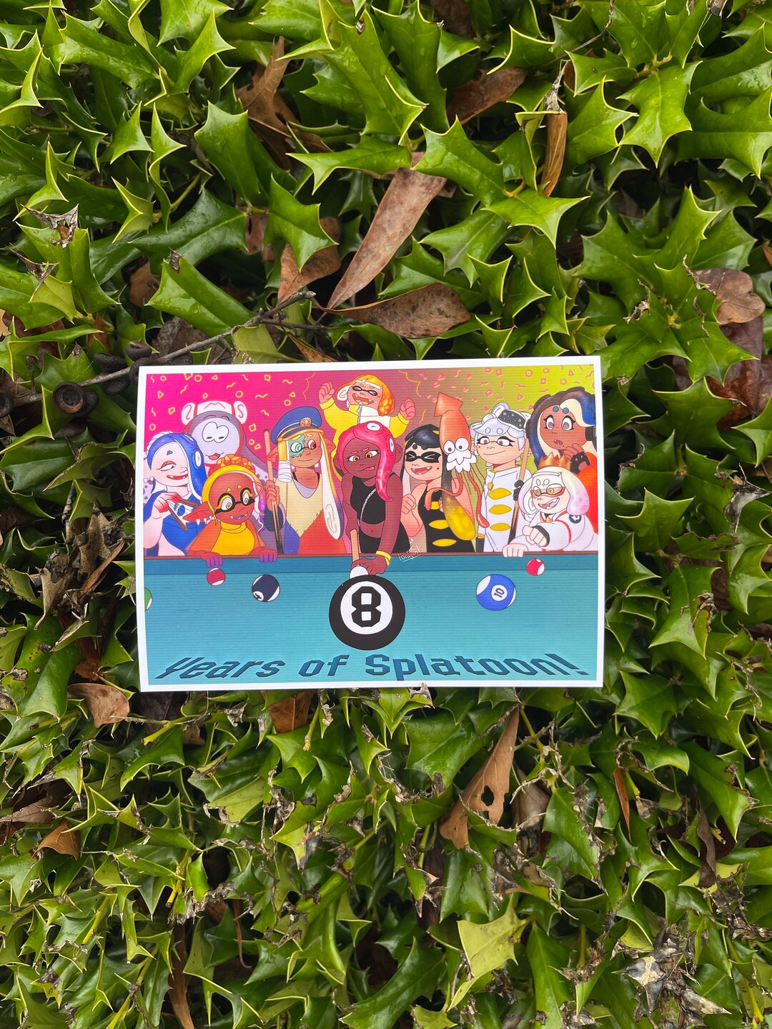 8 Years of Splatoon 7x5 Inch Physical Matte Art Print Nintendo Splatoon ...