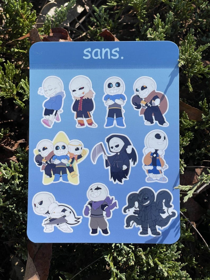 Multiverse Sanses Sticker Sheets - Etsy