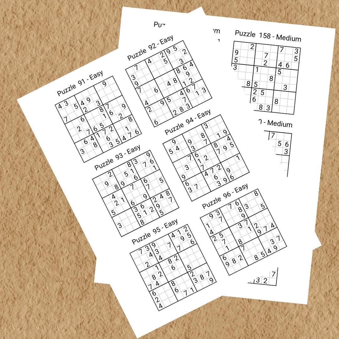 Large Print Sudoku Puzzles for Stress Relief and Relaxation Book Six ...