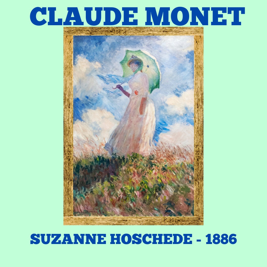 Claude Monets Suzanne Hoschede Digital Wall Art Print/impressionist ...