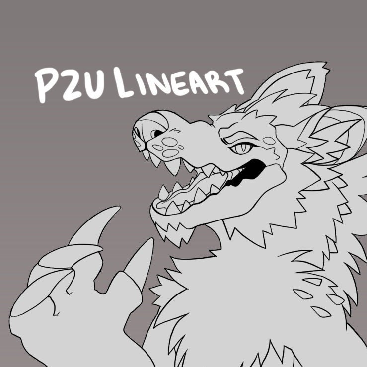 P2U GATOR DOG LINEART digital File | Etsy