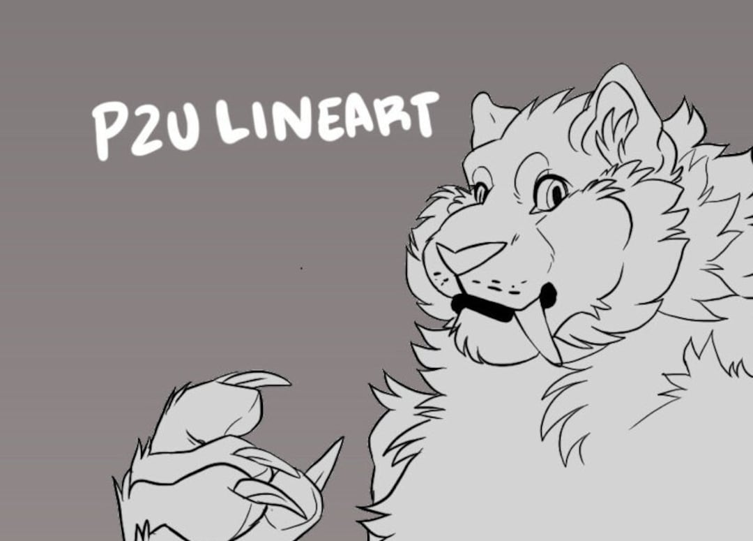 P2U SABERTOOTH LINEART [digital File] - Etsy