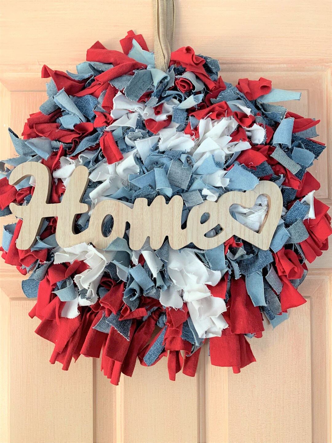 Front Door Decor Home Sign Red White Blue Front Door Sign Front Door ...