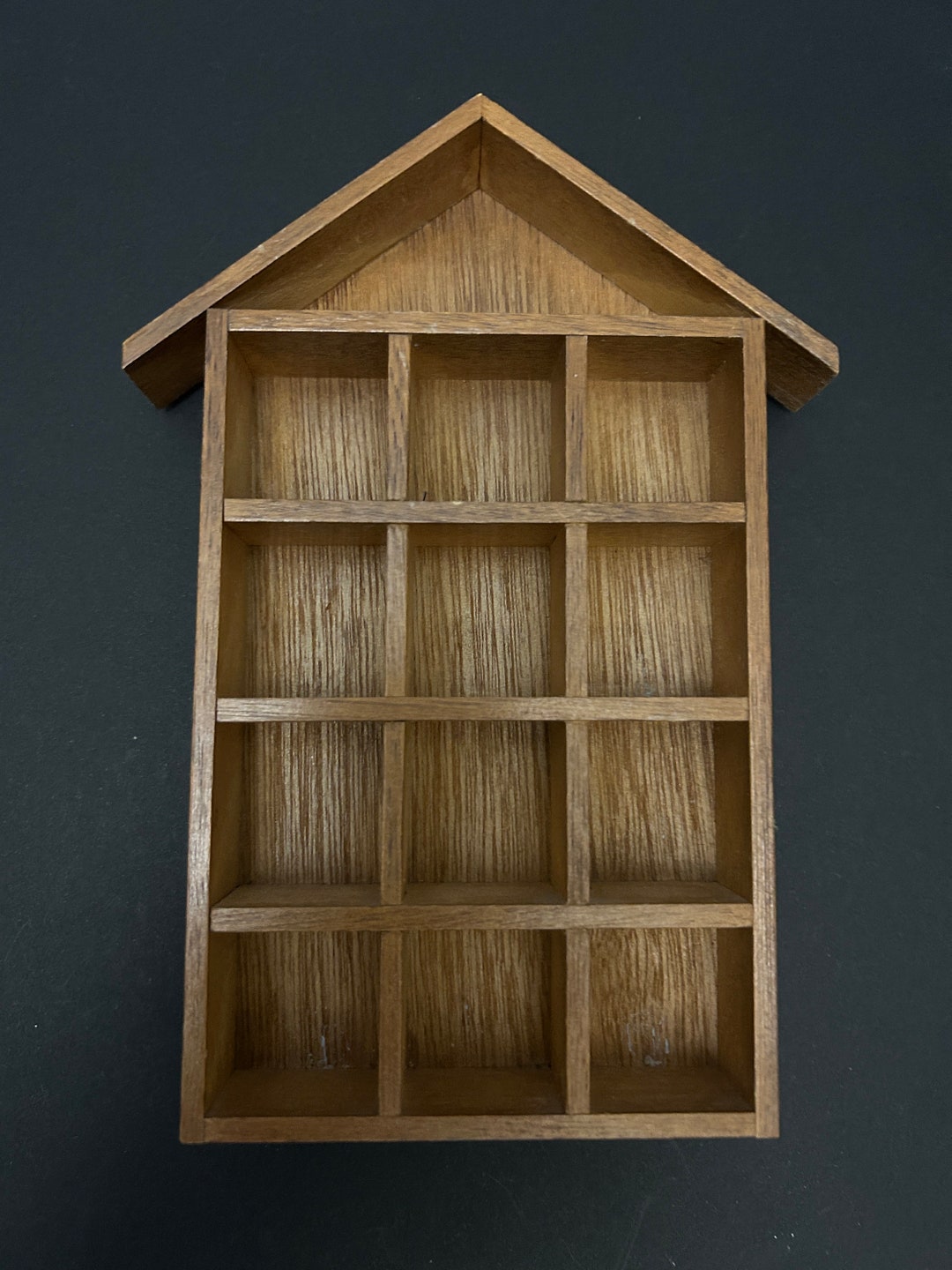 Wooden House Shelf for Miniatures - Etsy