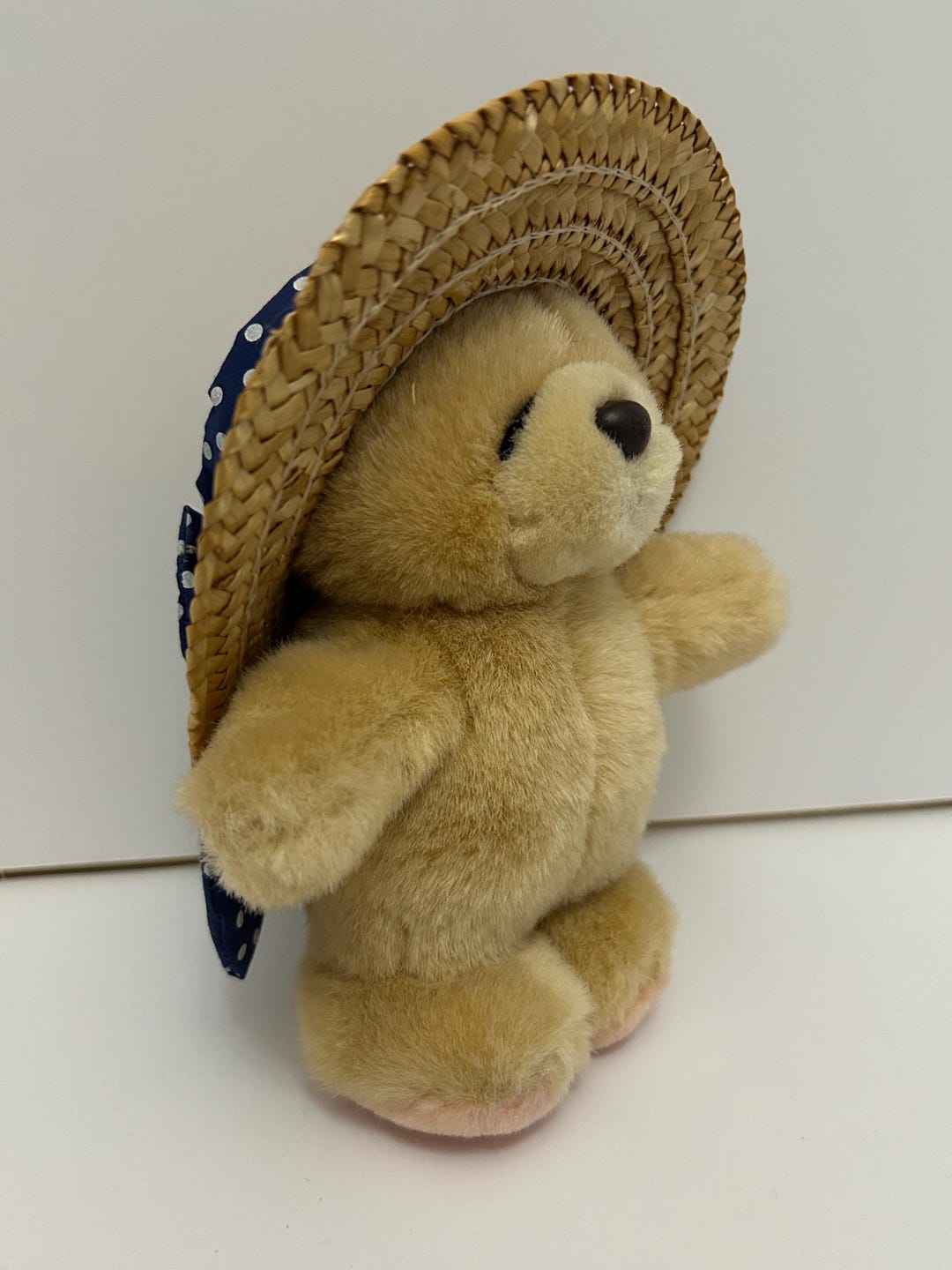 Vintage Forever Friends Bear Plush by Andrew Brownsword Straw Hat With ...
