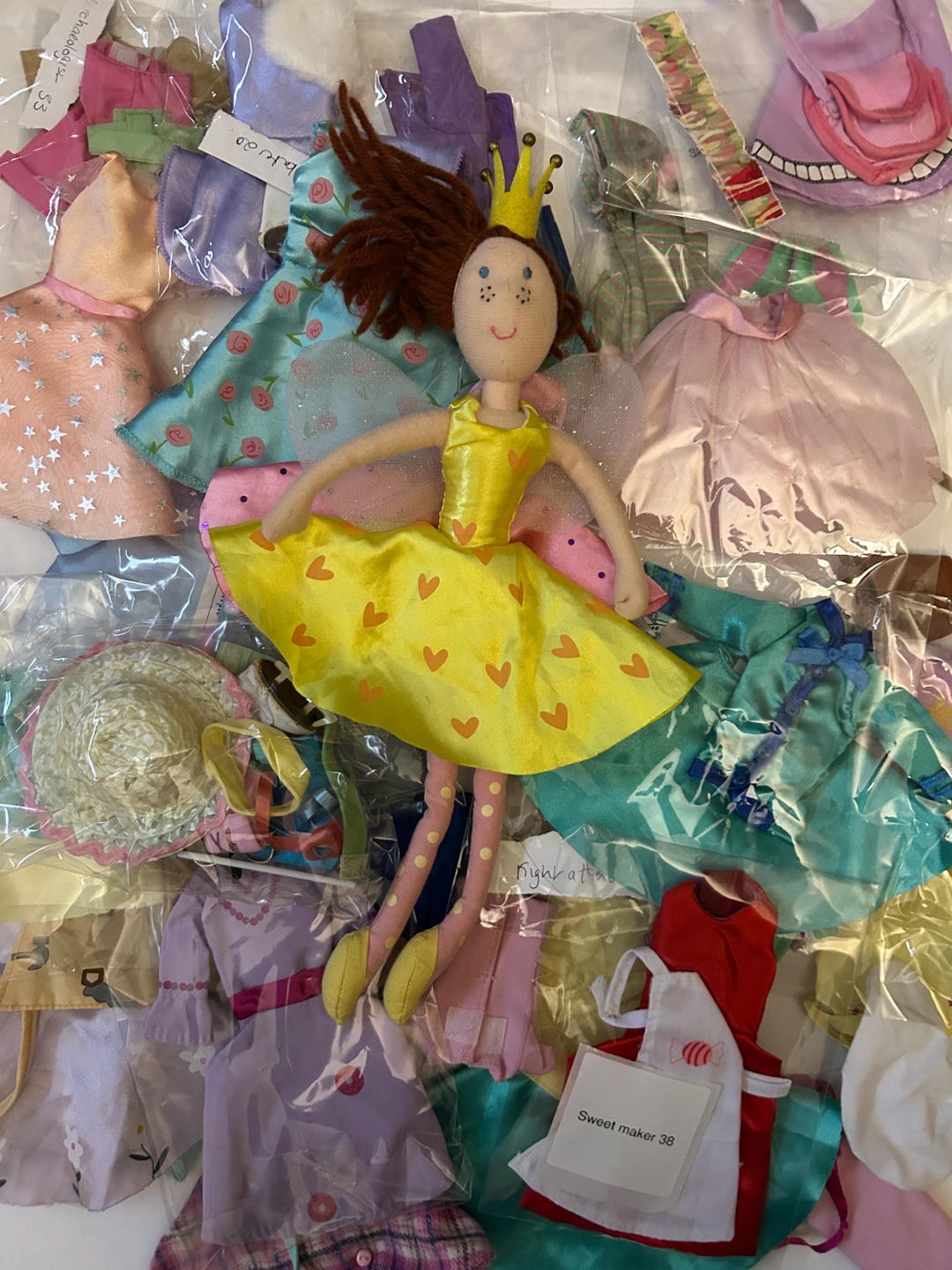 Vintage Felicity Wishes Rag Doll With Clothing Polly With Crown - Etsy