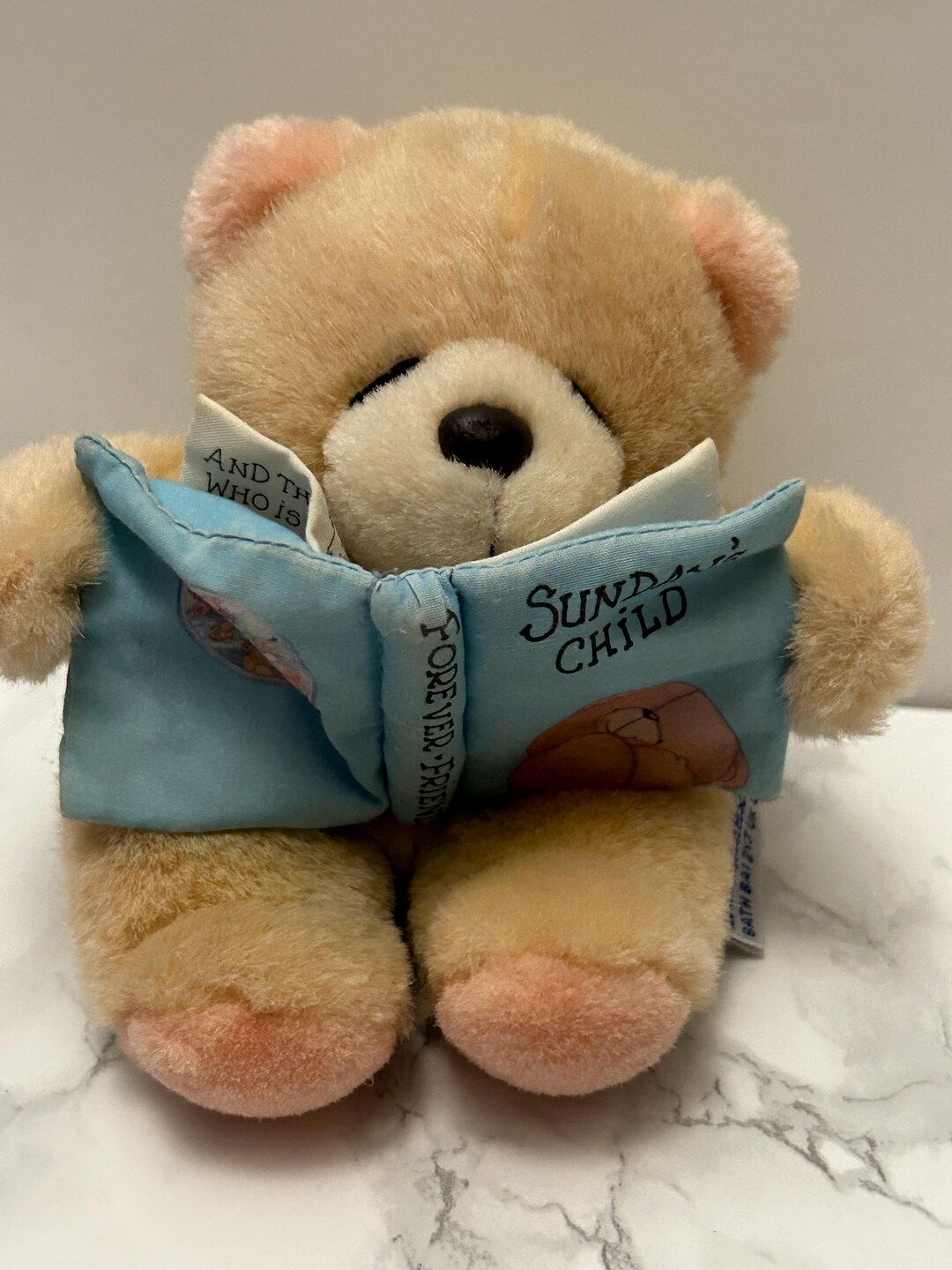 Vintage Forever Friends Bear Plush by Andrew Brownsword With Sundays Child Book 4 Inches No 3024 ...