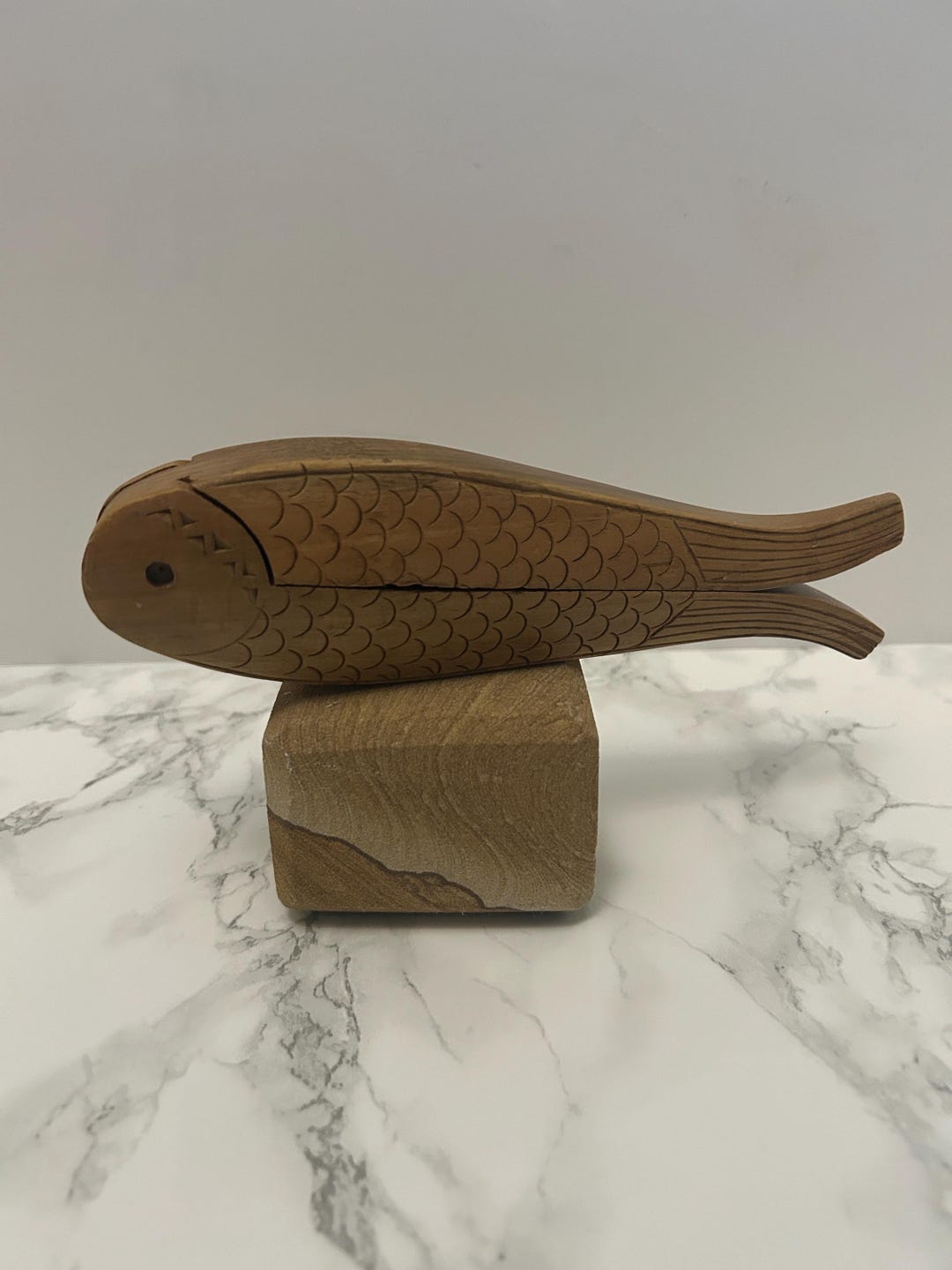 Vintage Wooden Fish Nut Cracker - Etsy