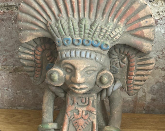 Pre-hispanic Pottery of Mexico Replica of Aztec, Mayan & Olmec Deities ...