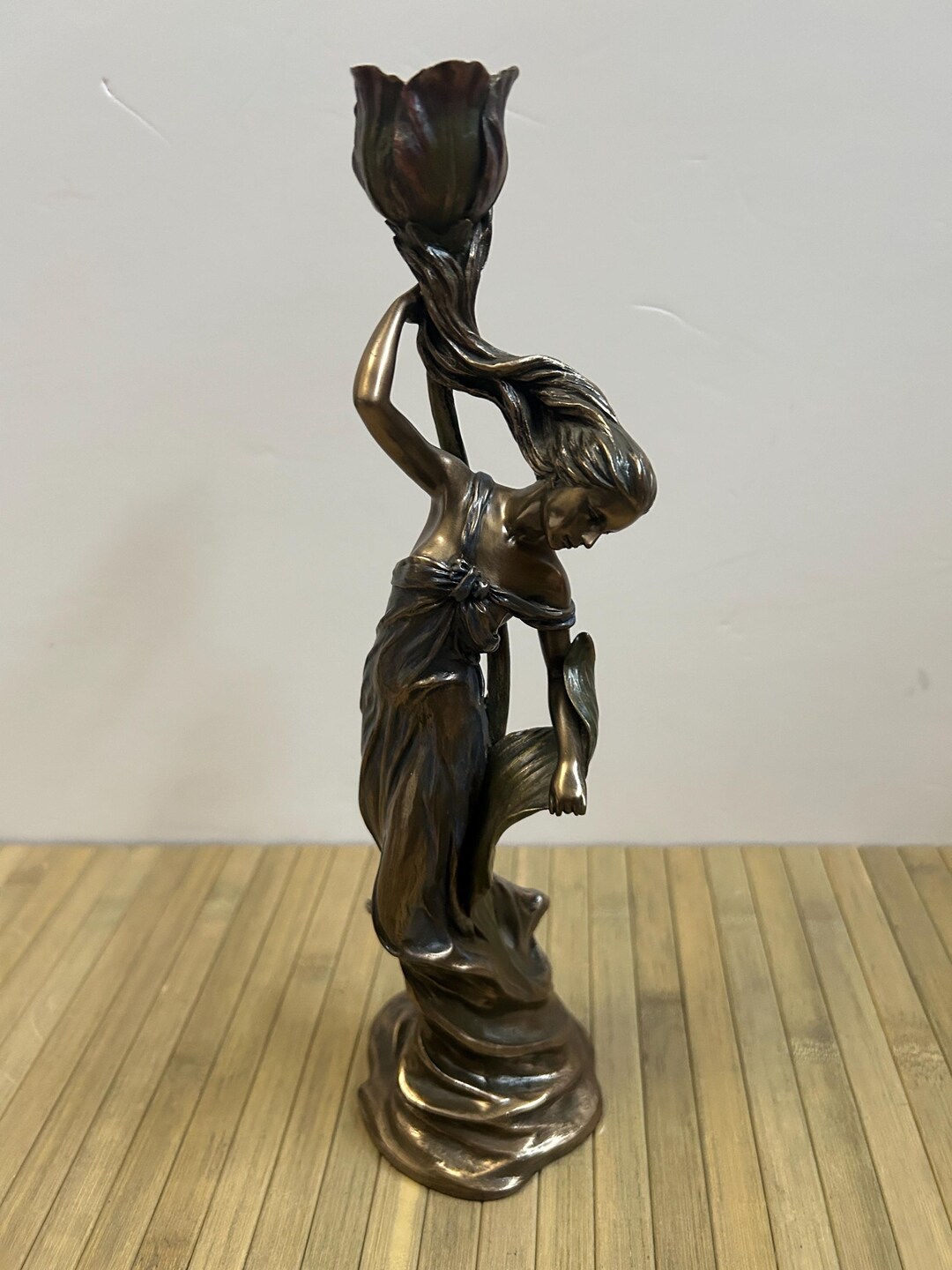Vintage Veronese Art Nouveau Lady Candle Stick 2005 - Etsy UK