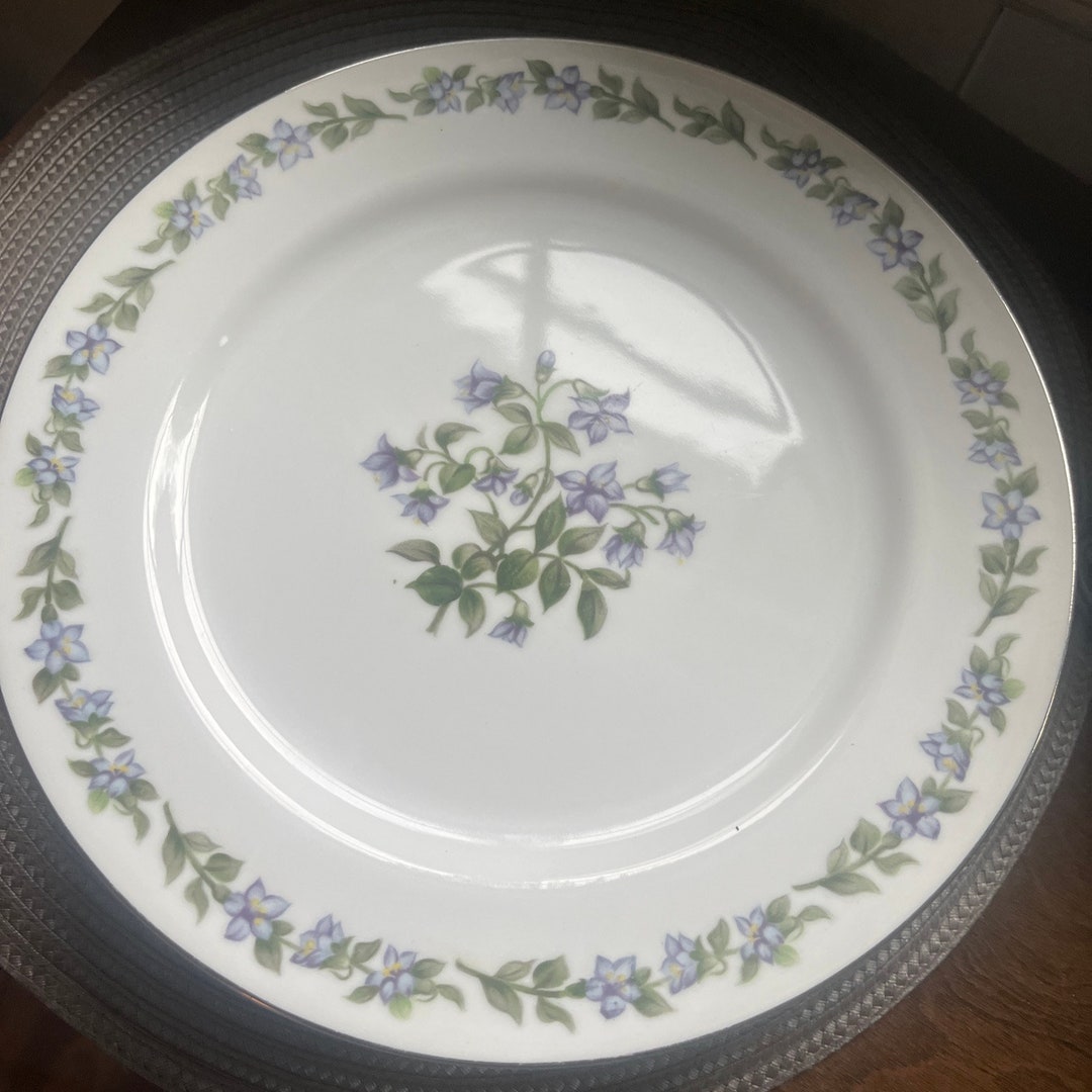 Vintage Jyoto China Japan 6 Dinner Plates Glendale Violet - Etsy
