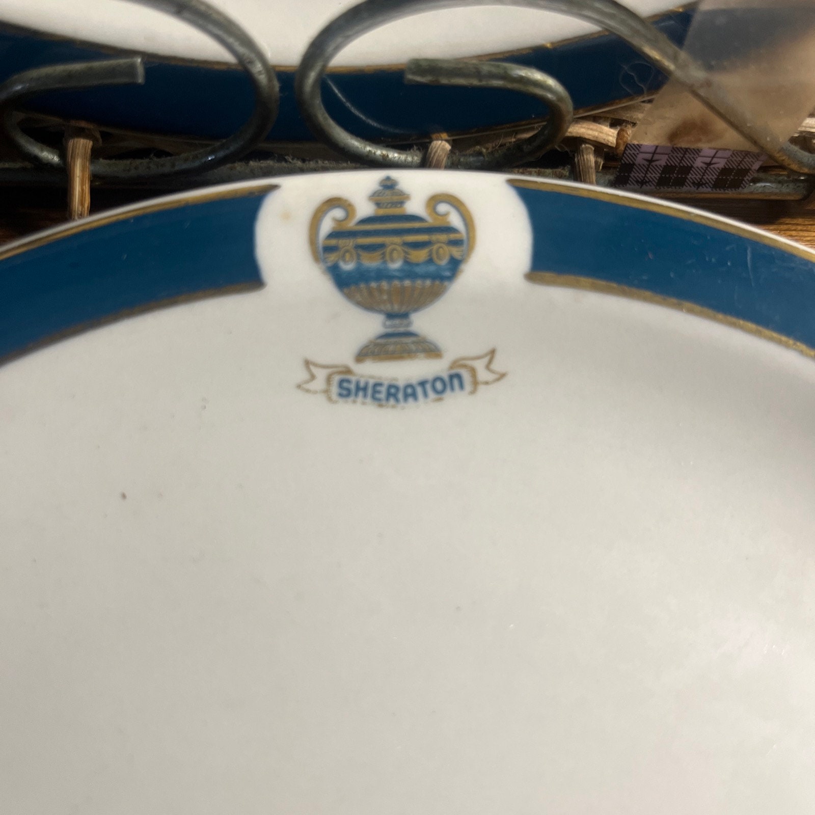 Set of 4 1950-60s Era Sheraton Hotel Iroquois China 8-1/2” Salad Plate ...