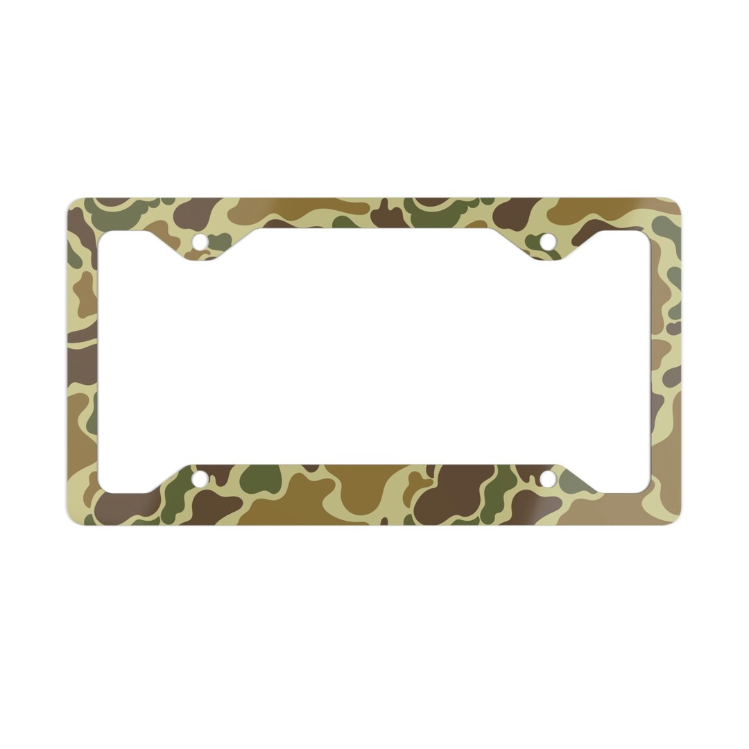 Vintage Hunter Camo License Plate Frame - Etsy