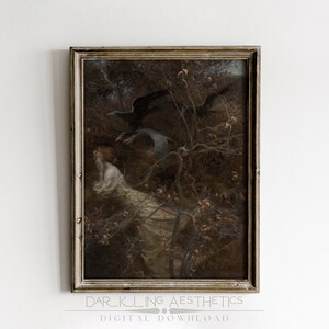 Set of 6 Dark Academia Prints Vintage Moody Victorian Gothic - Etsy