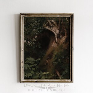 Set of 3 Dark Forest Prints | Vintage Moody Cottagecore Printable ...