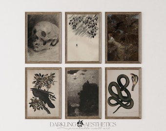 Vintage Halloween Mega Bundle | 40+ Dark Academia Printable Gallery ...