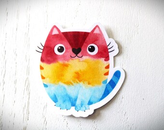Pan Cat Sticker - Etsy