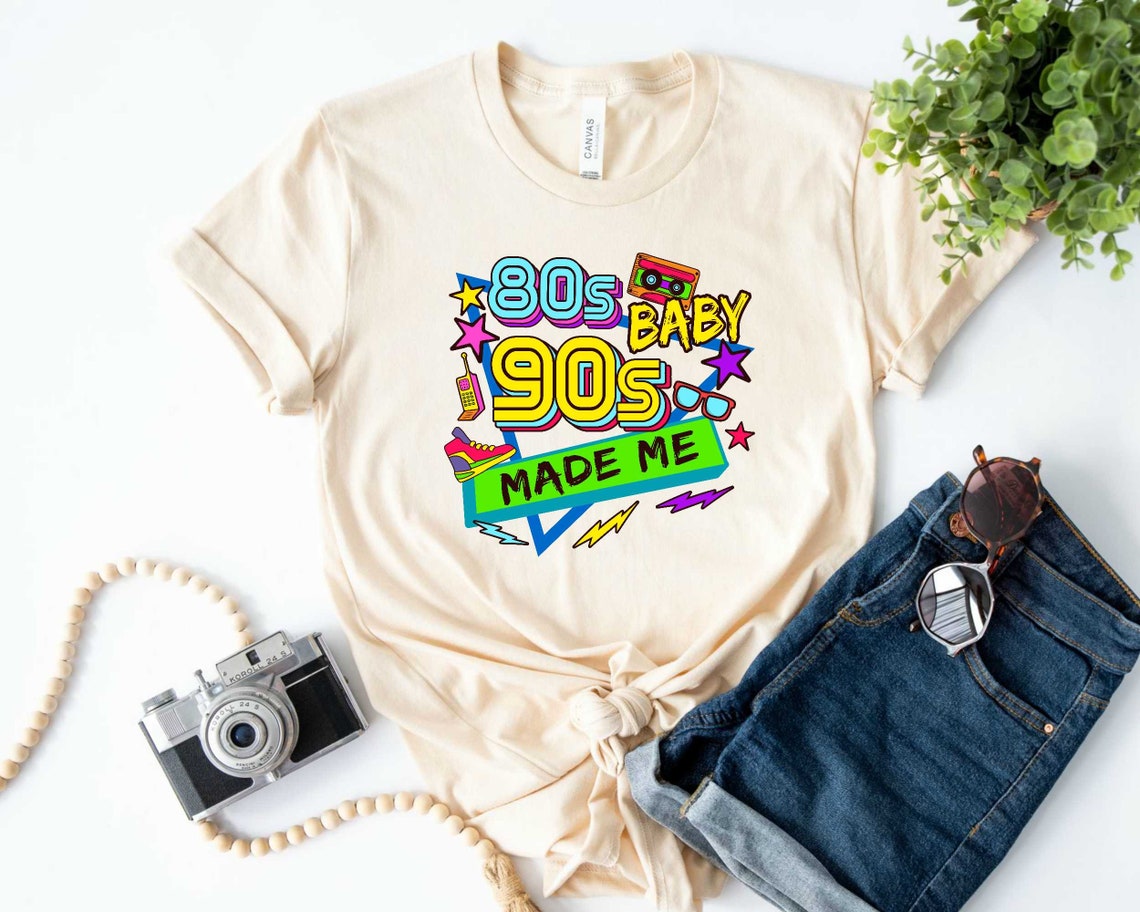 80s Baby 90s Made Me Shirt Retro Vintage Old School Shirt - Etsy