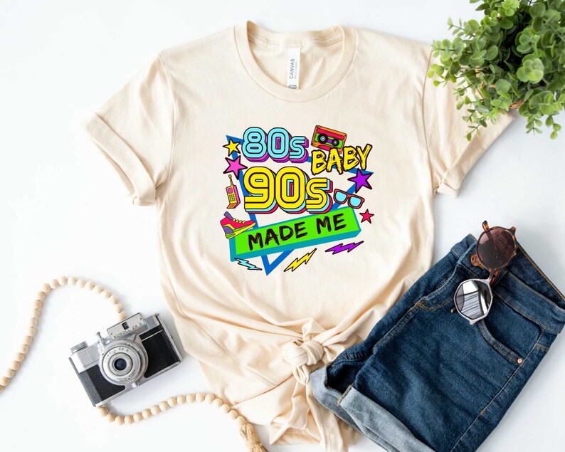 80s Baby 90s Made Me Shirt Retro Vintage Old School Shirt - Etsy