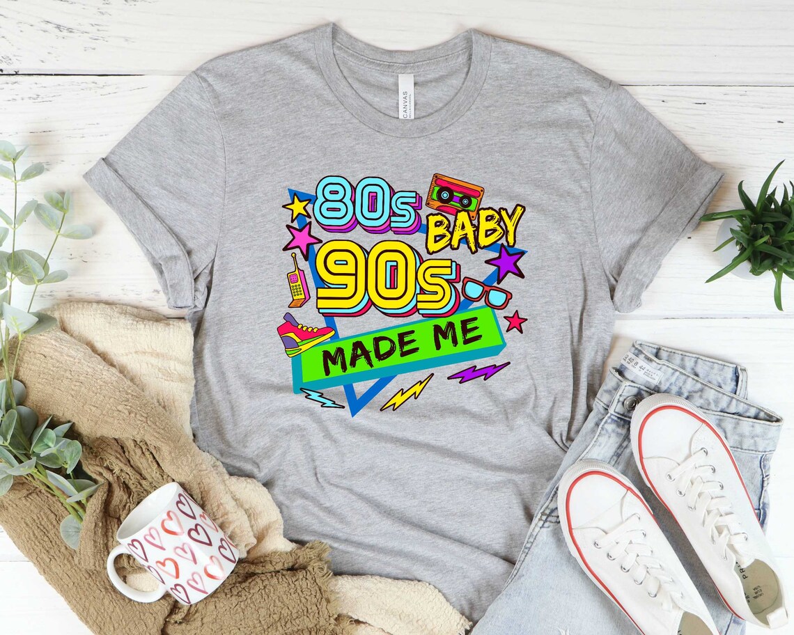 80s Baby 90s Made Me Shirt Retro Vintage Old School Shirt - Etsy