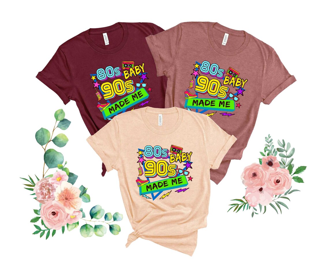 80s Baby 90s Made Me Shirt Retro Vintage Old School Shirt - Etsy
