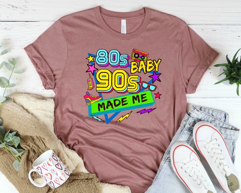 80s Baby 90s Made Me Shirt Retro Vintage Old School Shirt - Etsy