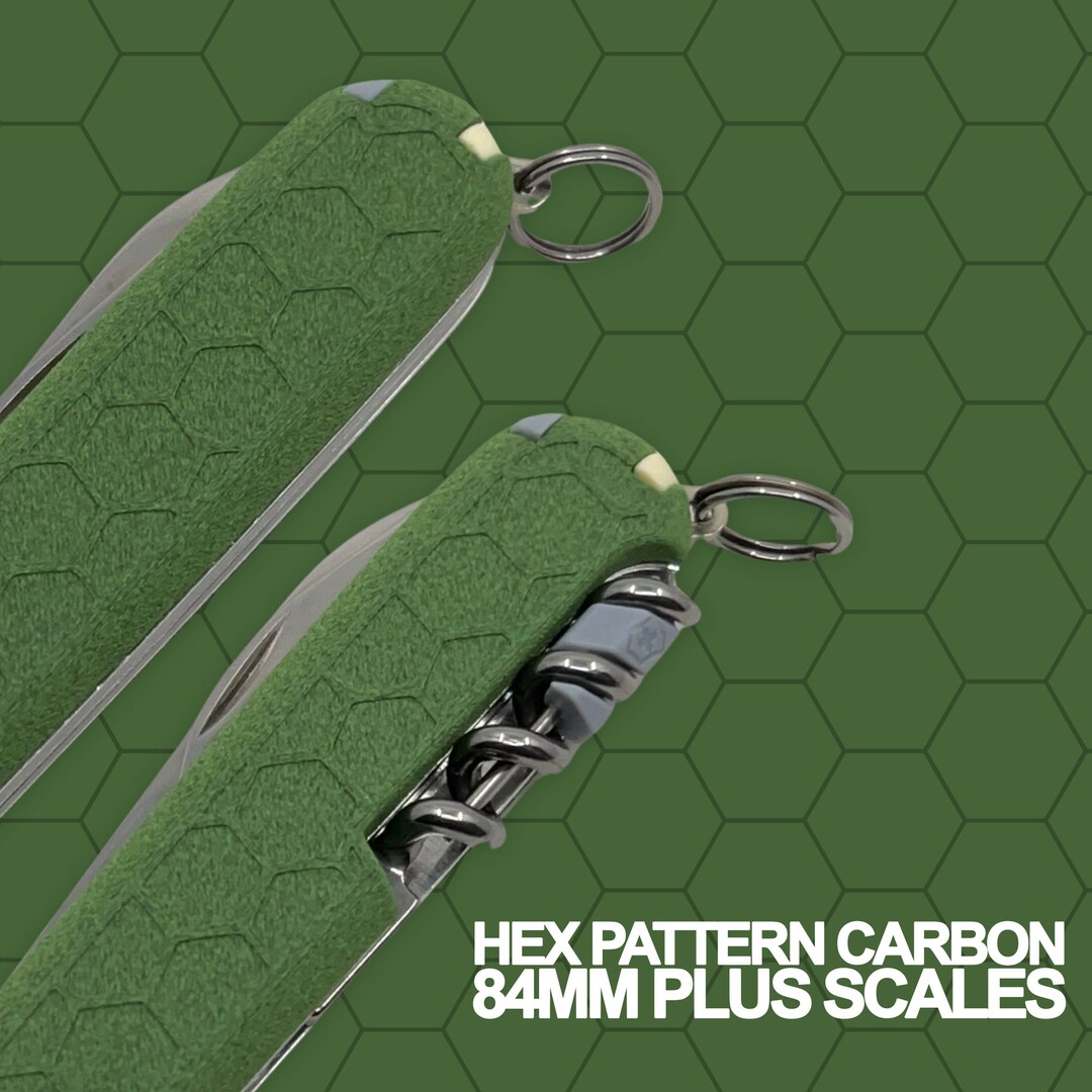 Carbon Hex Pattern Plus Scales for 84mm Victorinox Swiss Army Knife - Etsy