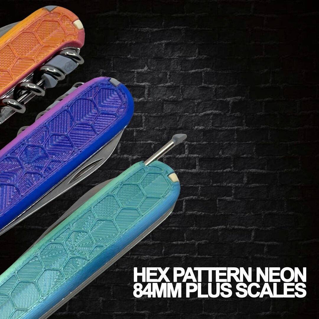 Neon Hex Plus Scales for 84mm Victorinox Swiss Army Knife - Etsy