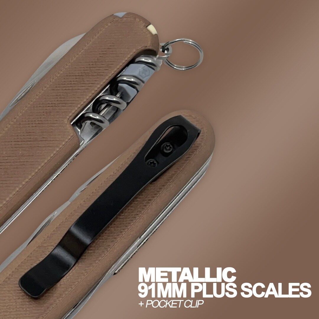 Metallic Plus Scales for 91mm Victorinox Swiss Army Knife - Optional ...