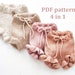 Knitting Pattern Baby Bloomers, Knitting Patterns Set, 4 in 1, Step by ...