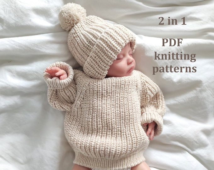 Hand Knit Baby Sweater - Etsy
